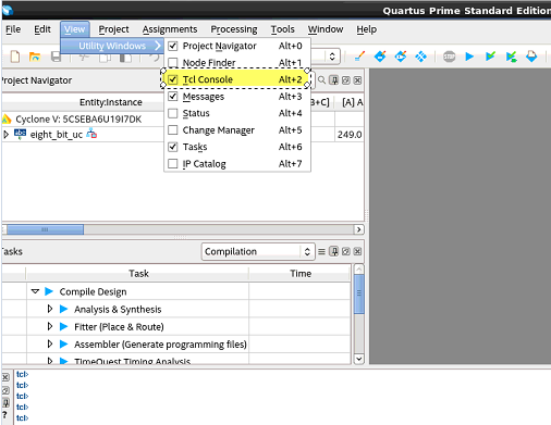 How To Apply An Intime Exported Strategy Tcl Script In Quartus