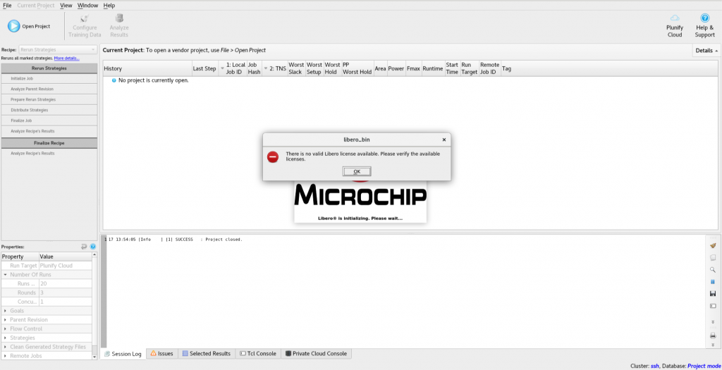 How to fix an "Open Project In Libero" license error in InTime ...